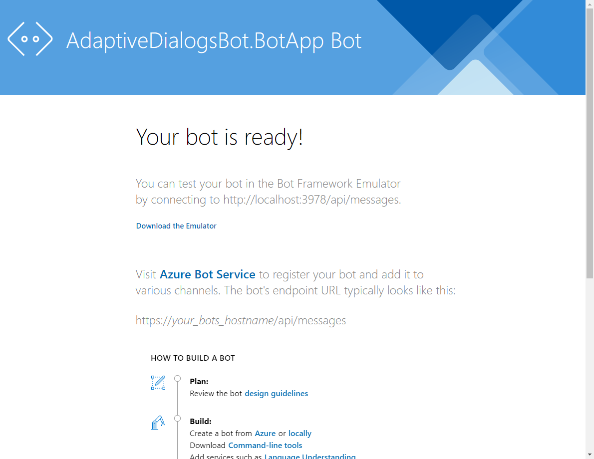Getting Started With Adaptive Dialogs In Bot Framework V4 Code Repo Mi Repositorio De Código